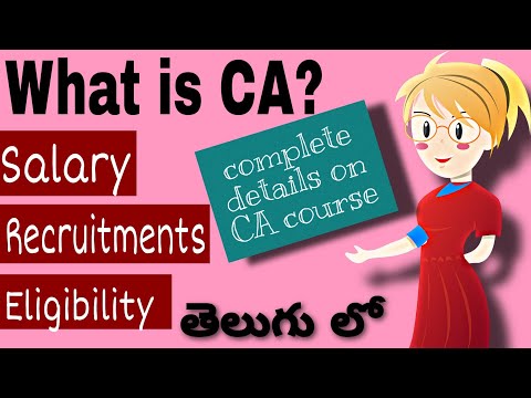 What is chartered accountancy|| Complete details on CA in telugu