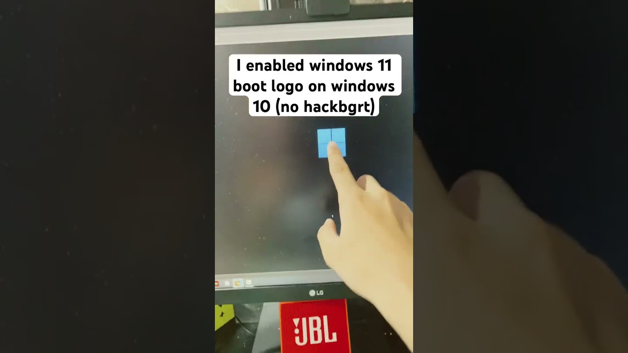 Yeah it is possible to put windows 11 boot logo without hackbgrt on windows 10 #virtualmachine