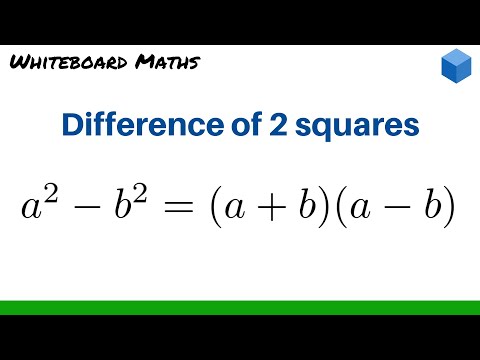 Difference of two squares formula