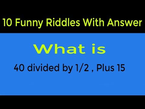 What is 40 Divided by 1/2 || 10 Riddles With Answers To Improve Your Brain || DailyLife Riddles