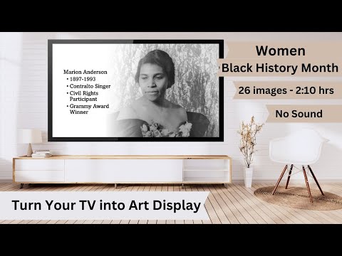 Black History Month, Famous Women African American Leaders. Picture Gallery TV, No Sound.