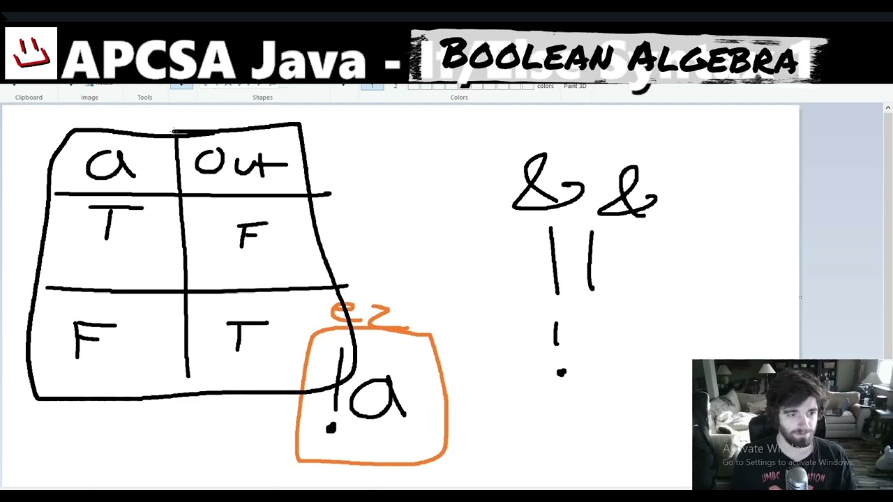 APCSA Java - Control Flow[0] - Boolean Algebra