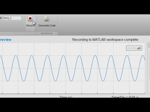 Automate Data Acquisition in MATLAB Using the Analog Input Recorder App