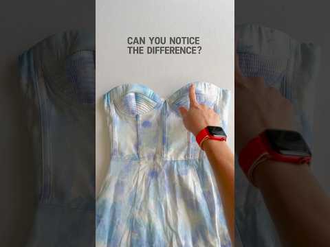 Adding straps to the dress for graduation, magic of clothing alterations #sewing