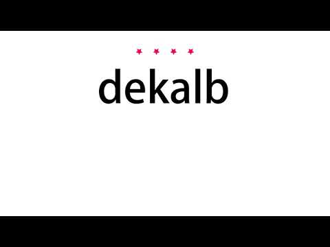 How to pronounce dekalb - Vocab Today