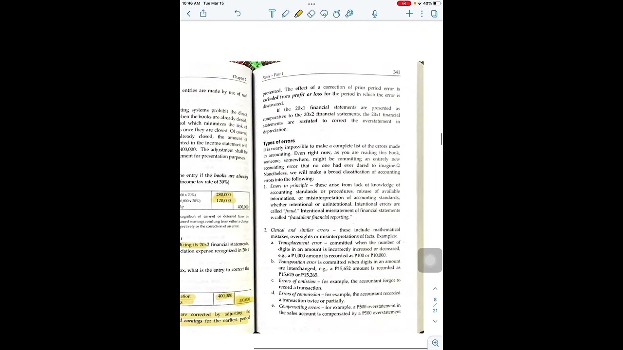 Chapter 7: Notes — part I ( Errors1 )