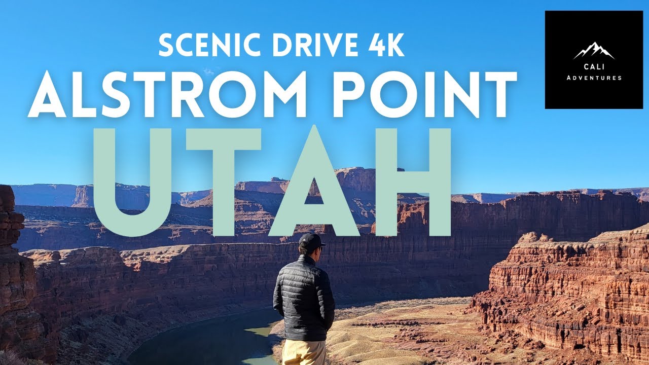 Stunning Views of Alstrom Point - Lake Powell - Utah - Relaxing Scenic Drive 4K