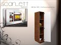 Scarlett Wall Unit - Unique Asymmetric Wall Unit Design | Contempo Space