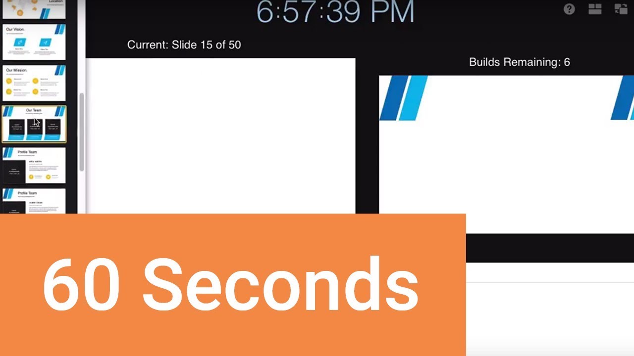 How to Use Keynote Presenter Display View in 60 Seconds