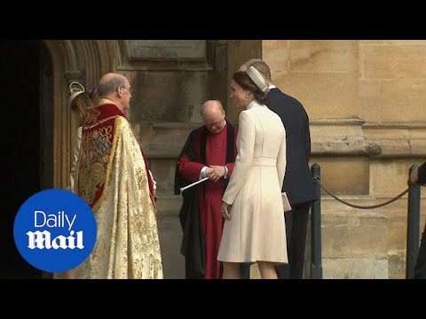 The Royal family attend an Easter Sunday service in Windsor - Daily Mail