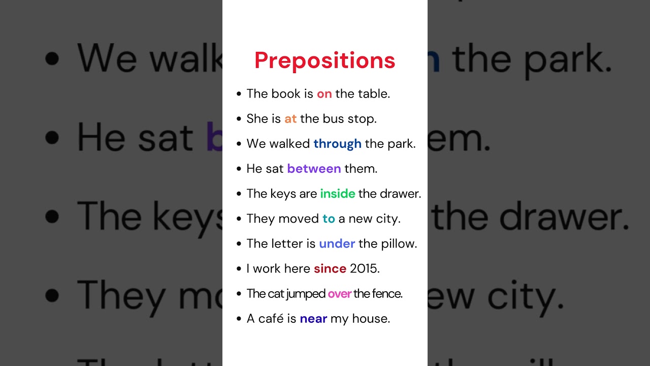 10 Essential Preposition Sentences You MUST Know! | Master English Grammar Fast 🚀