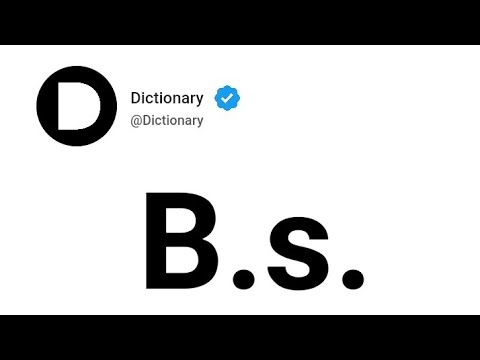 B.S. Meaning In English