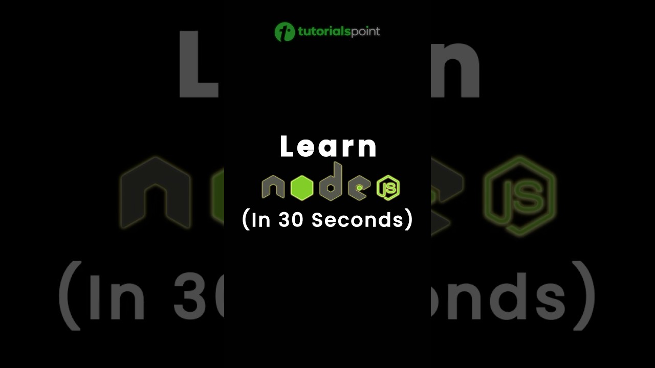 Learn Node.js in 30 Seconds #shorts #nodejs