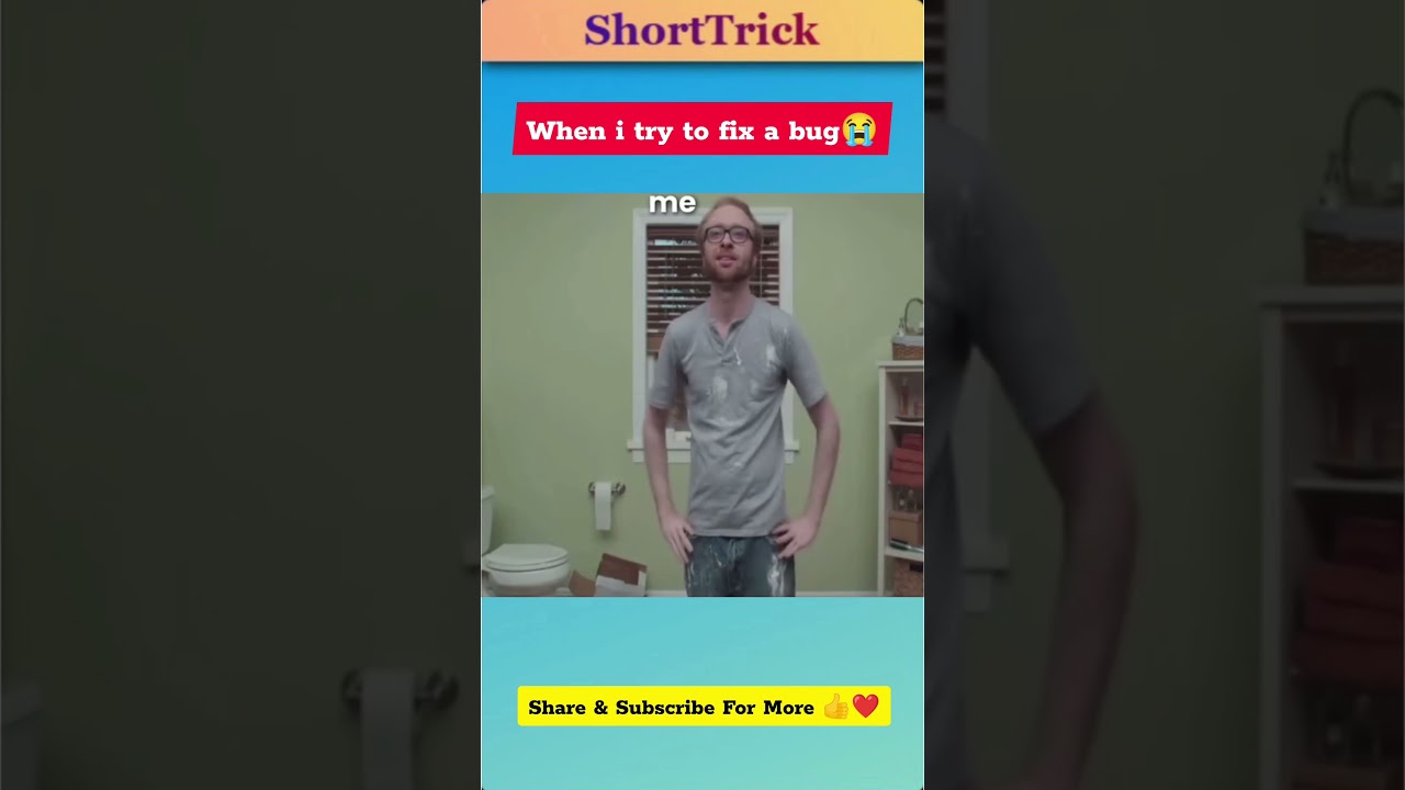 unsolved bug 😉 #ProgrammerLife #Debugging #DeveloperHumor #RelatableCode #BugFixFails