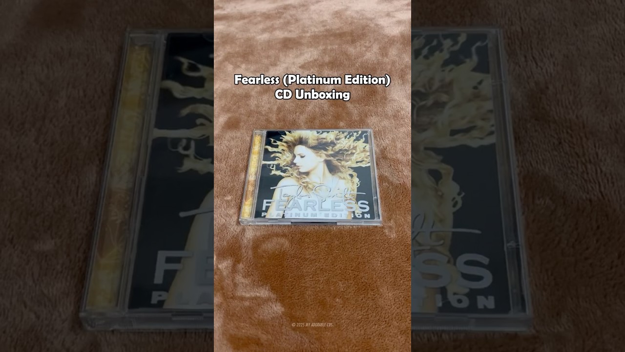 Unboxing Fearless (Platinum Edition) by Taylor Swift #fearless #taylorsversion #shorts #unboxing #cd