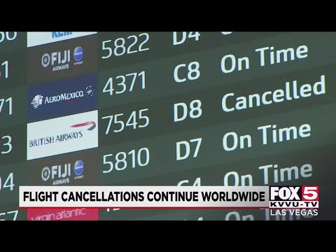 20 flights canceled Sunday at Las Vegas airport amid hundreds ongoing worldwide
