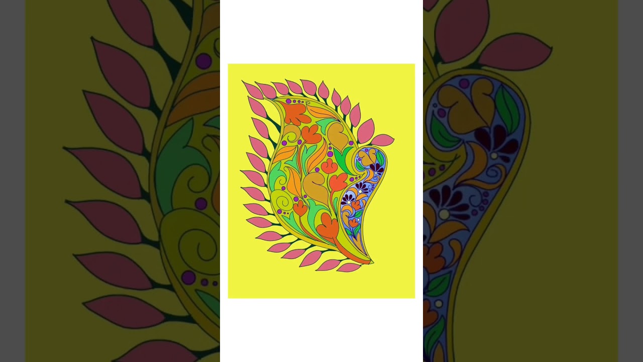 #leafart #flowerdesign #flowers #flowerart #vector #vectorart #illustration #youtubeshorts #youtube