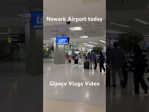 Newark Airport 2024 |EWR airport arrival exit area |USA Today |Glance Vlogs for more