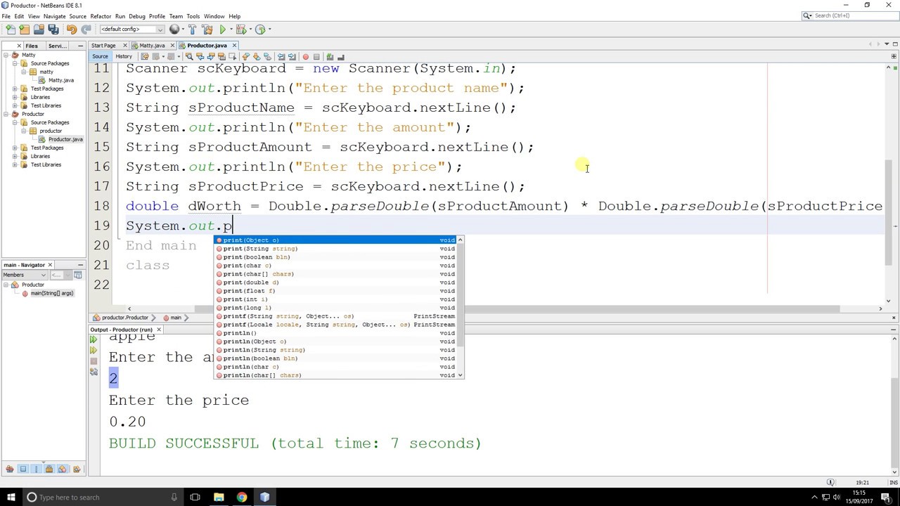 JAVA 013 Converting from string to double