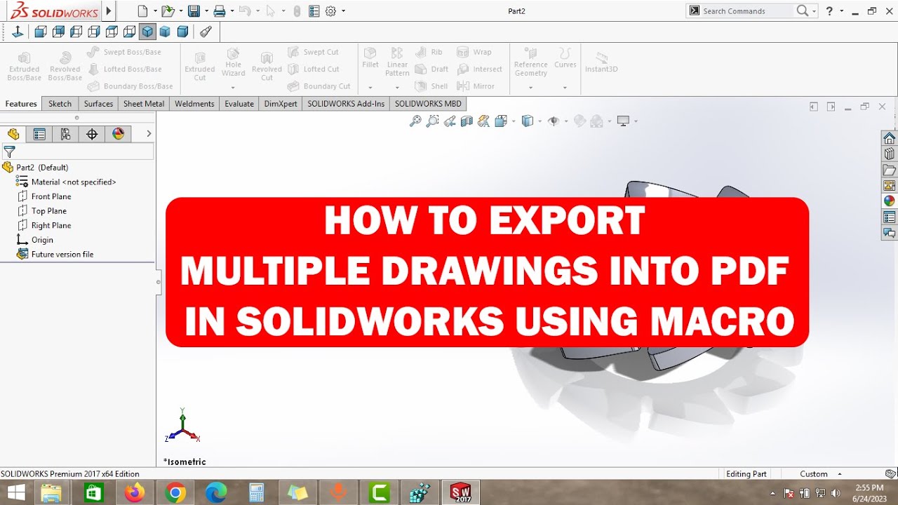 HOW TO EXPORT MULTIPLE DRAWINGS INTO PDF IN SOLIDWORKS USING MACRO | SOLIDWORKS TUTORIALS