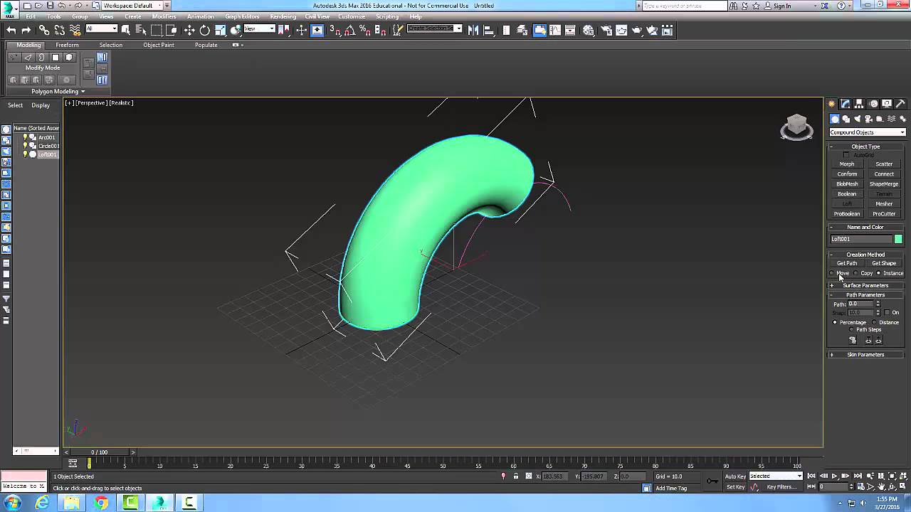 3ds Max  11-15 Loft   Surface Parameters Rollout