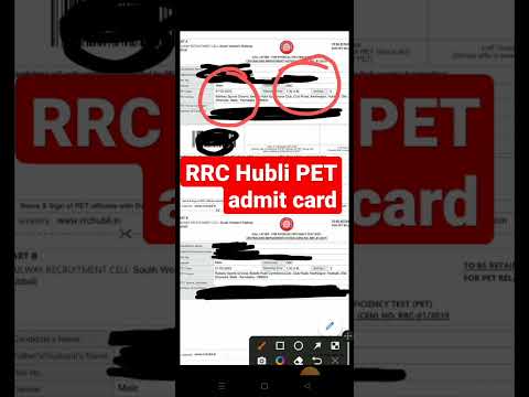 RRC Hubli physical admit card || South Western railway #groupd #rrchubli