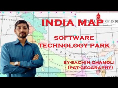 INDIA MAP#SOFTWARE TECHNOLOGY PARKS#