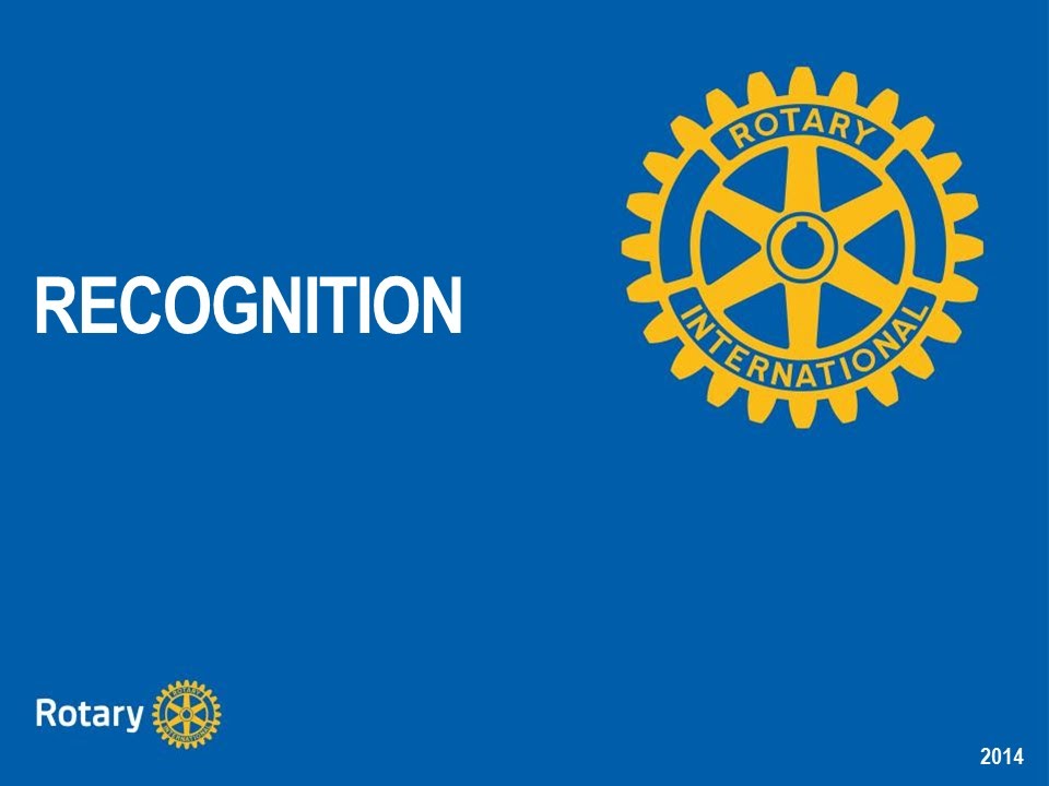 Rotary Foundation Basics - Recognition