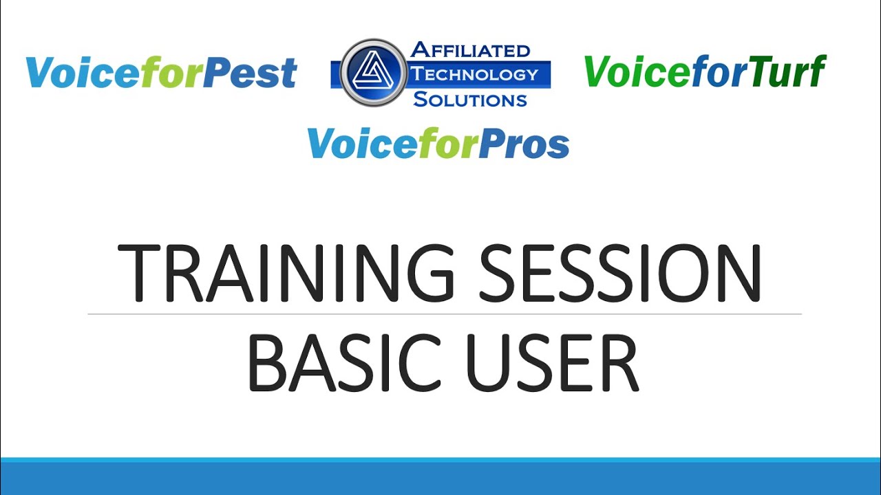Basic User Training