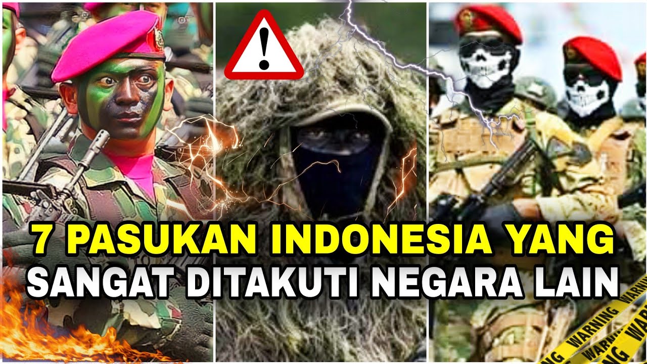 7 Pasukan Khusus Indonesia yg sangat ditakuti negara lain. KKB hingga Australia takut‼️