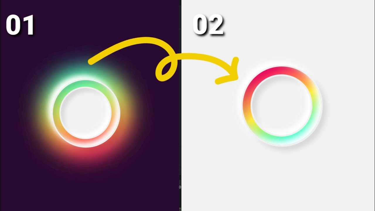 Neumorphism Gradient Loader Ring Animation Effects using Html CSS Light Version #technologyonvikash