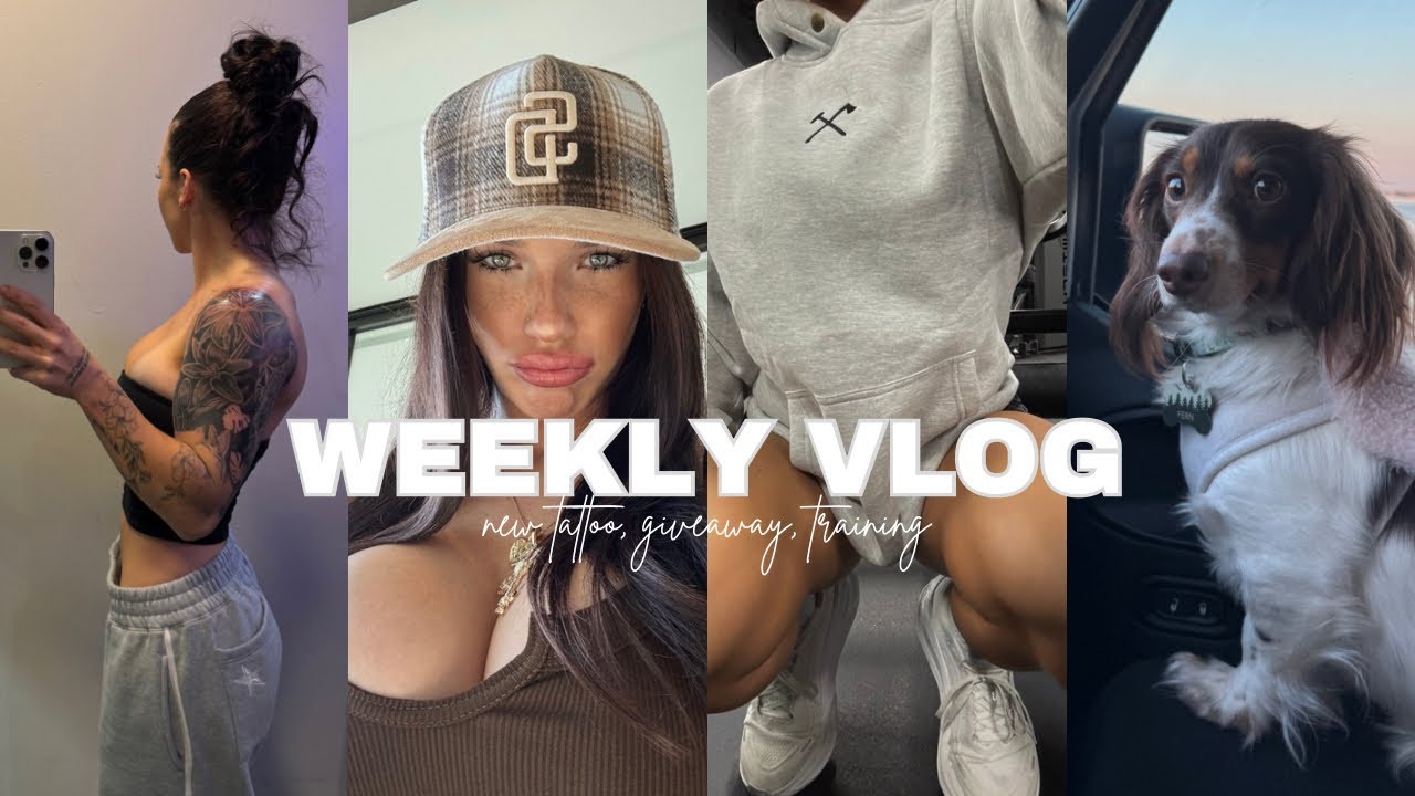 weekly vlog | life update, new tat, 1,000$ giveaway
