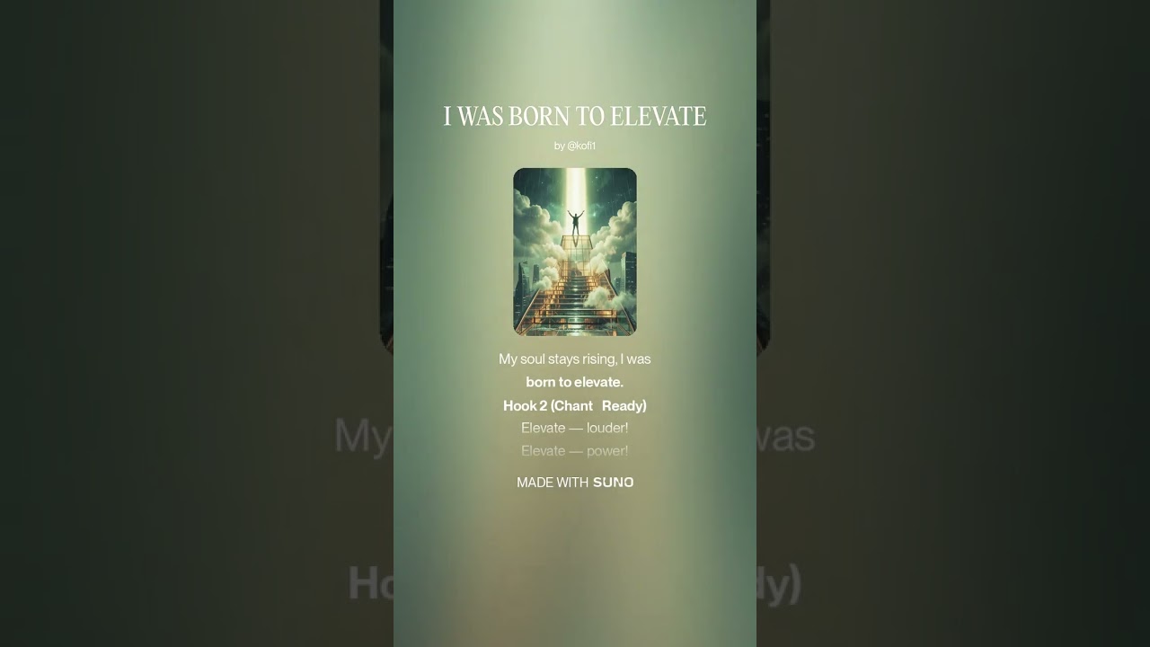 I WAS BORN TO ELEVATE - - #tiktokmusic #music #reels#trending #trendingshorts