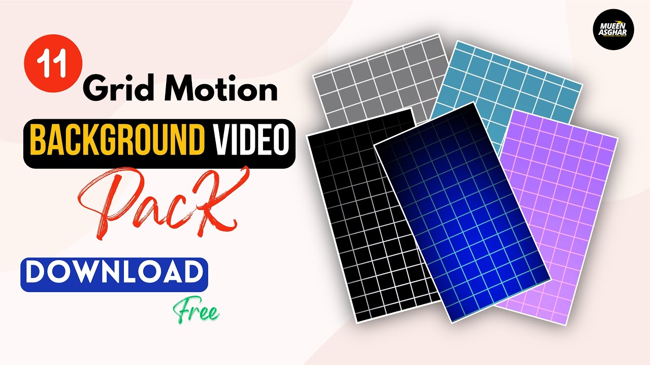 Grid Motion Backgrounds for Video Editing | Best Free Pack