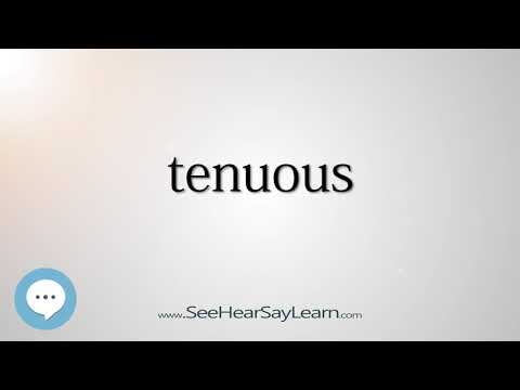 tenuous 330 Hard English Words with Definitions SeeHearSayLearn 🔊