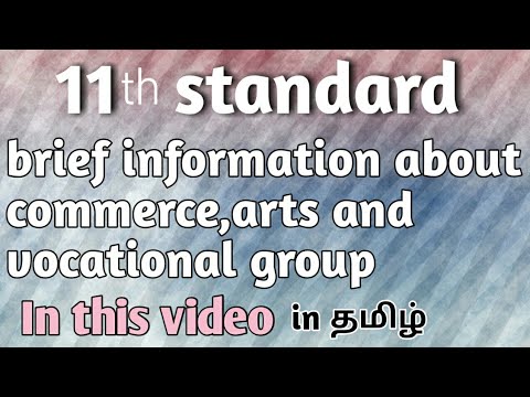 Brief information about commerce, arts and vocational group