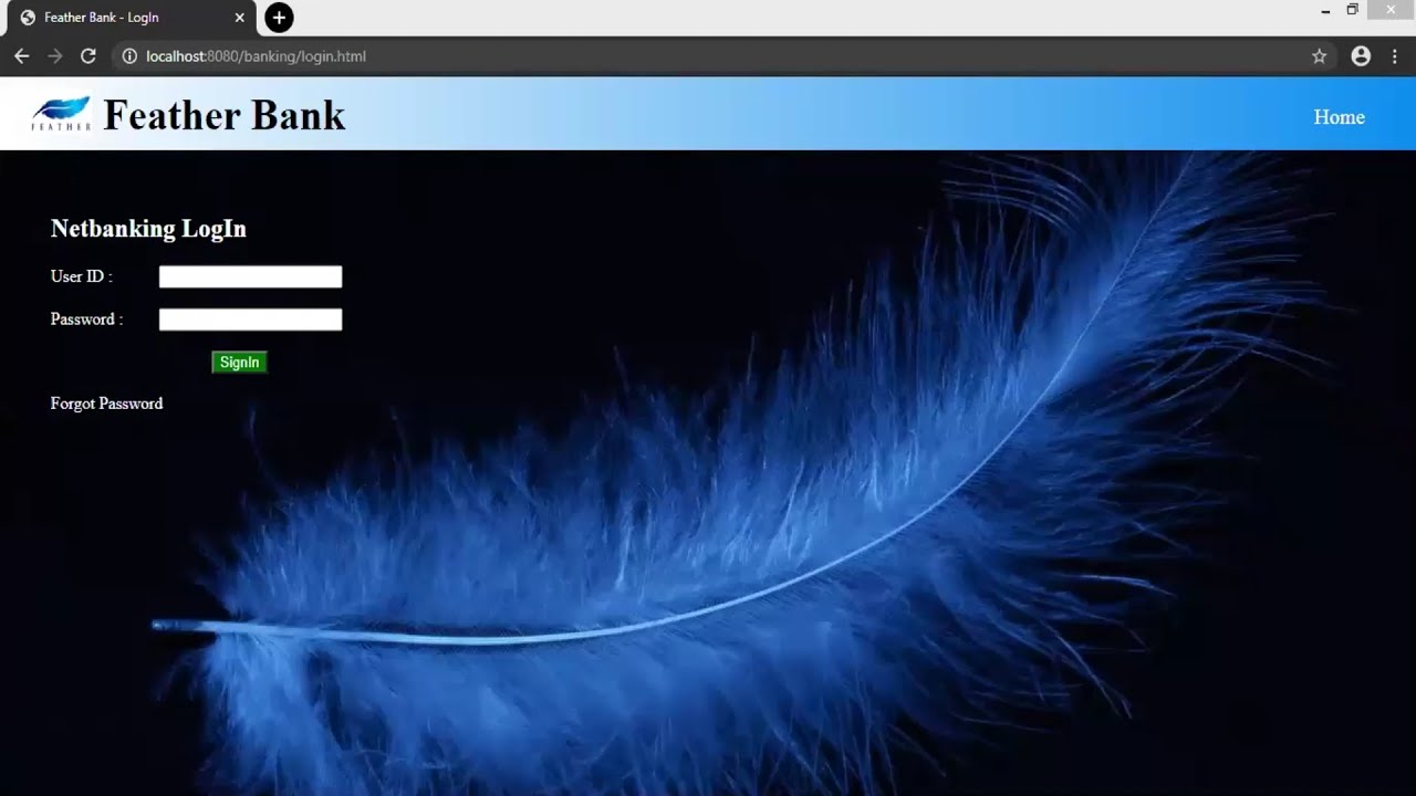Java Full Stack Project - Internet Banking
