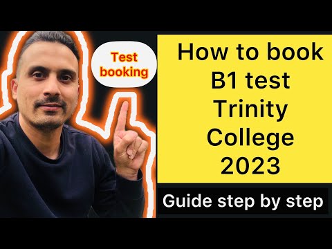 b1 test trinity college uk 2023 | how to book b1 test 2023 | guide step by step |