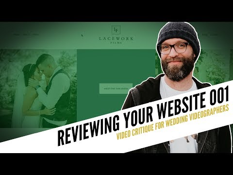 REVIEWING WEDDING WEBSITES for Wedding Videographers Episode 001 🎥🎥 | How To Film Weddings