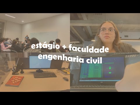 vlog: rotina de estágio + faculdade (engenharia civil) // julia.
