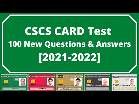 CSCS Test 2021 | CSCS new 100 Q&A | CitB health and safty test | what is a CSCS card ?