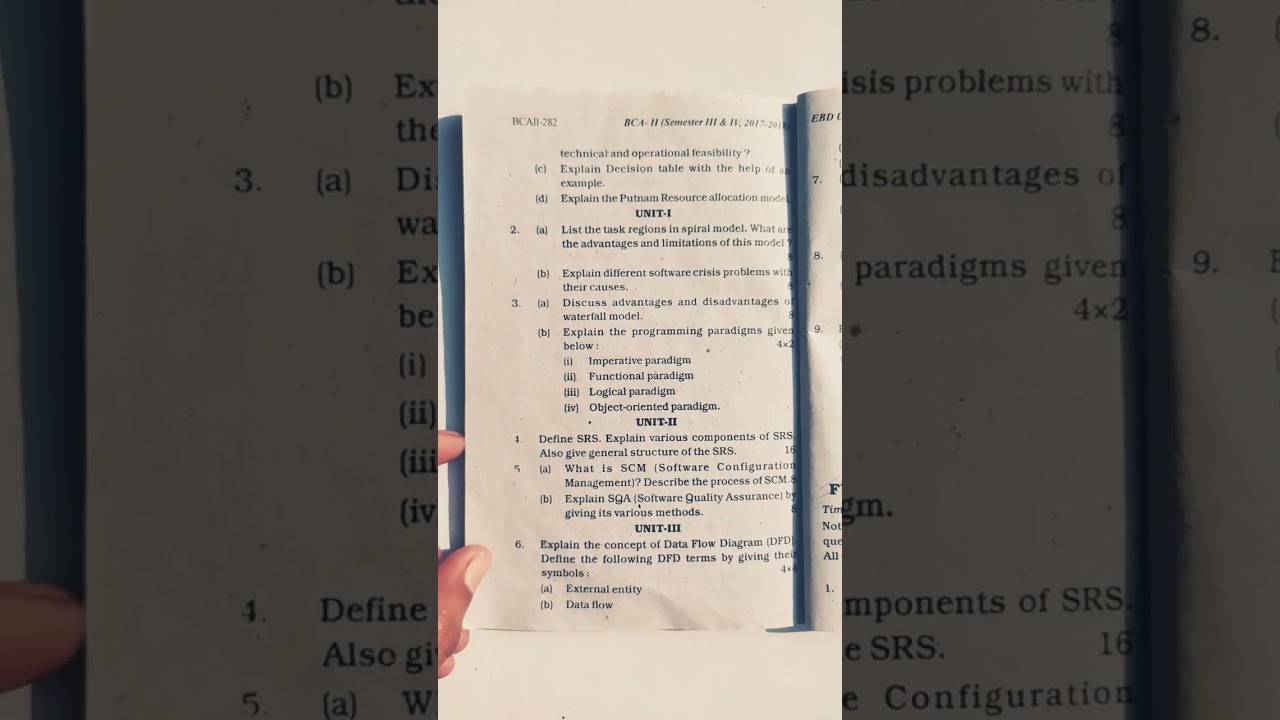 Software Engineering (sem-3) BCA KUK