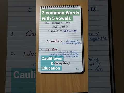Common Words With 5 Vowels #english #englishterm #gk #englishlanguage #unknown #unknownfacts