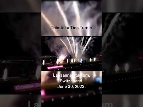 Tina Turner fireworks tribute Lausanne, Switzerland June 30, 2023. SIMPLY THE BEST. #tinaturner