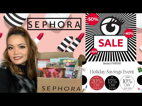 SEPHORA SALE Haul and Unboxing | Beauty Insider, VIB, Rouge Sale Event | Holiday Savings Event