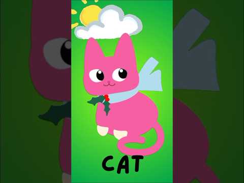 7 new words for C #alphabets #recognition #newwords #cat