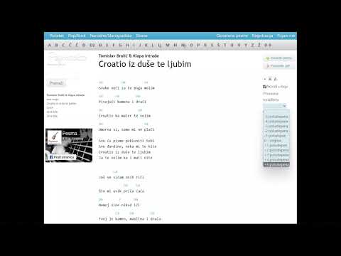Gdje tražiti pjesme- modulacija pesmarica rs