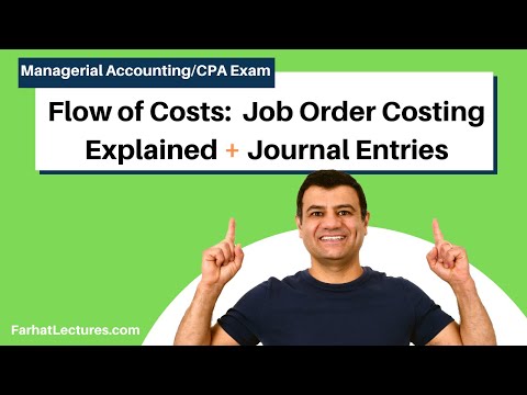 The Flow of Costs: Job Order Costing + Journal Entries.