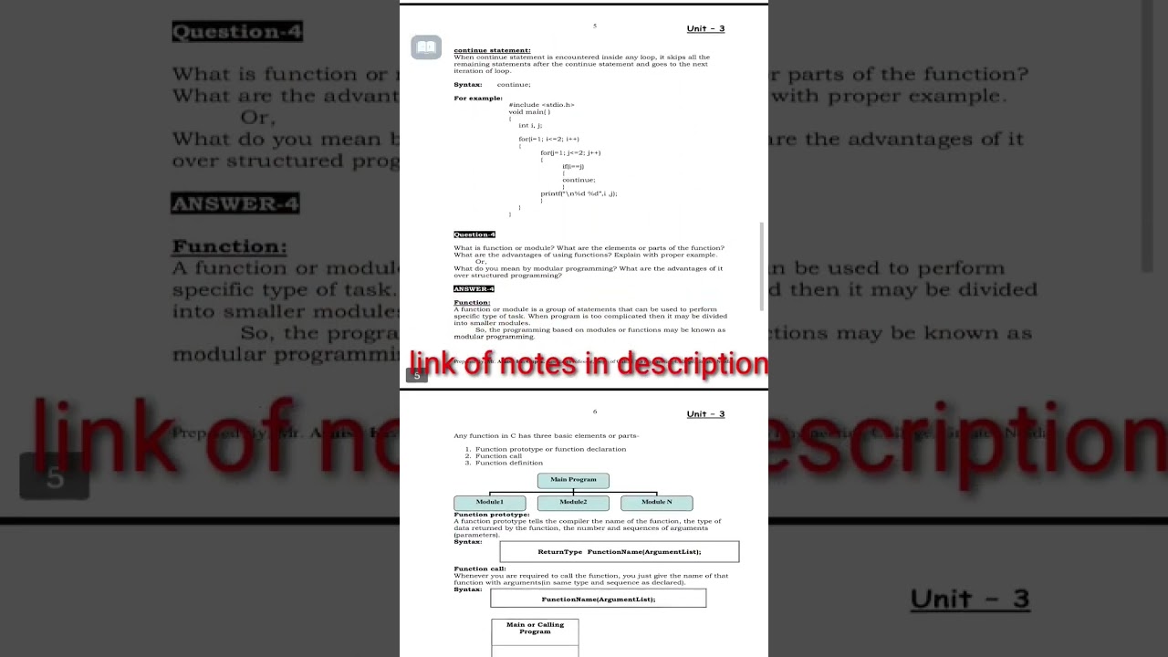 PPS UNIT3 PDF NOTES DOWNLOAD link in description #Aktu #engineering #programming