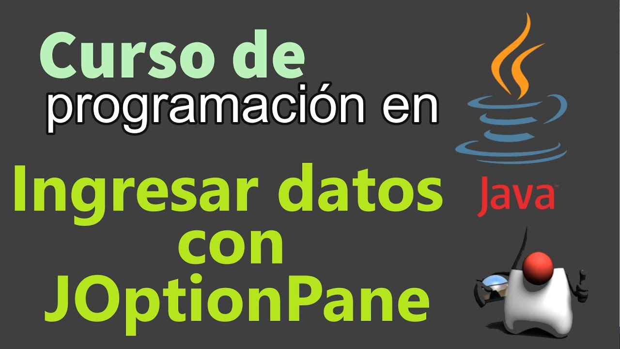 Java Course from Scratch | Entering Data [Option Panel] (Video 12)